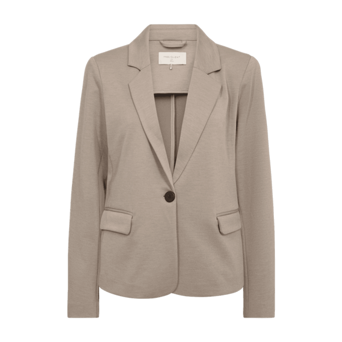 FREEQUENT - NANNI RETT KORT BLAZER - TAUPE MELERT - SOFIES VILLA